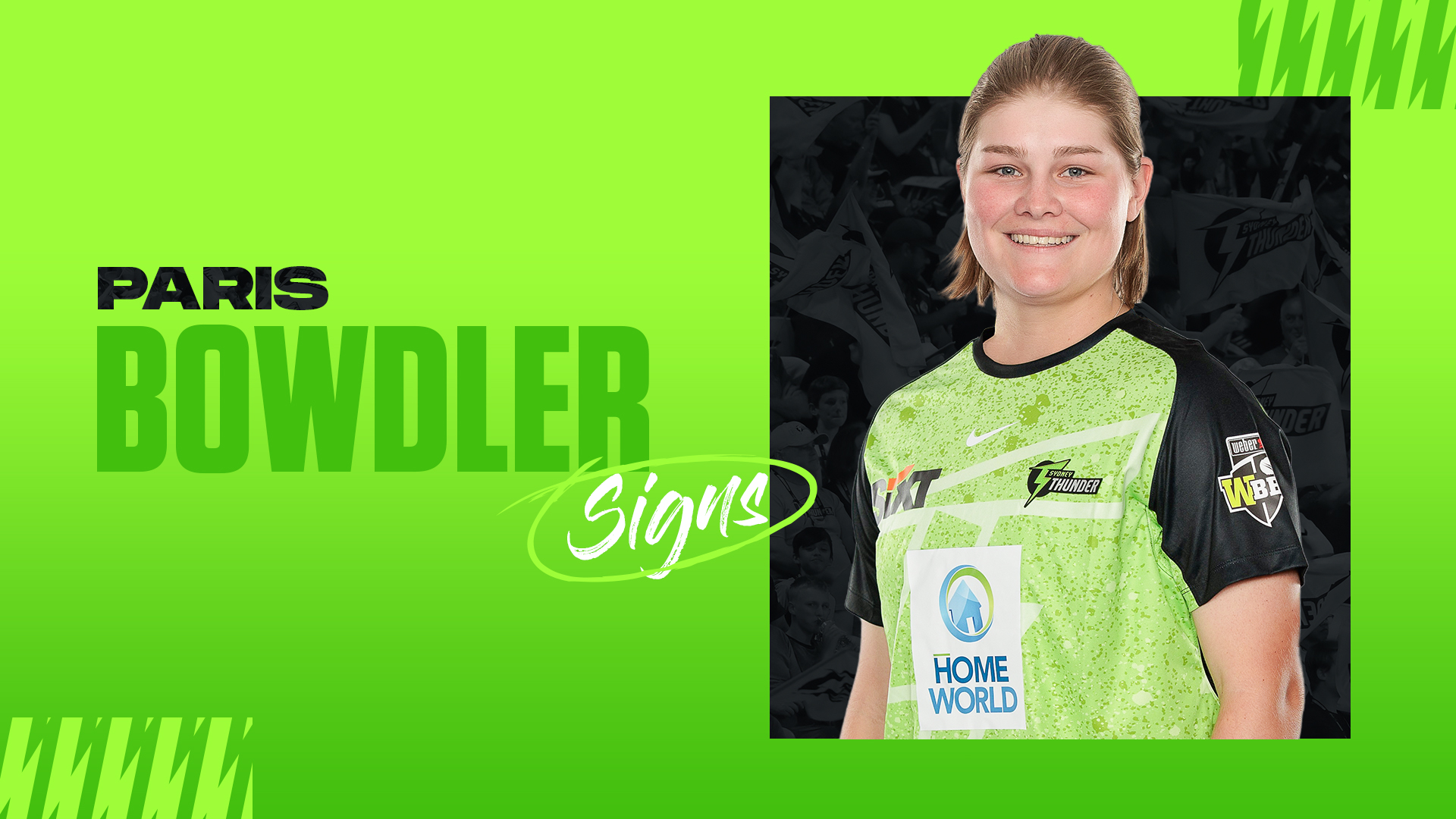 Bowdler announced as latest Thunder signing | Sydney Thunder