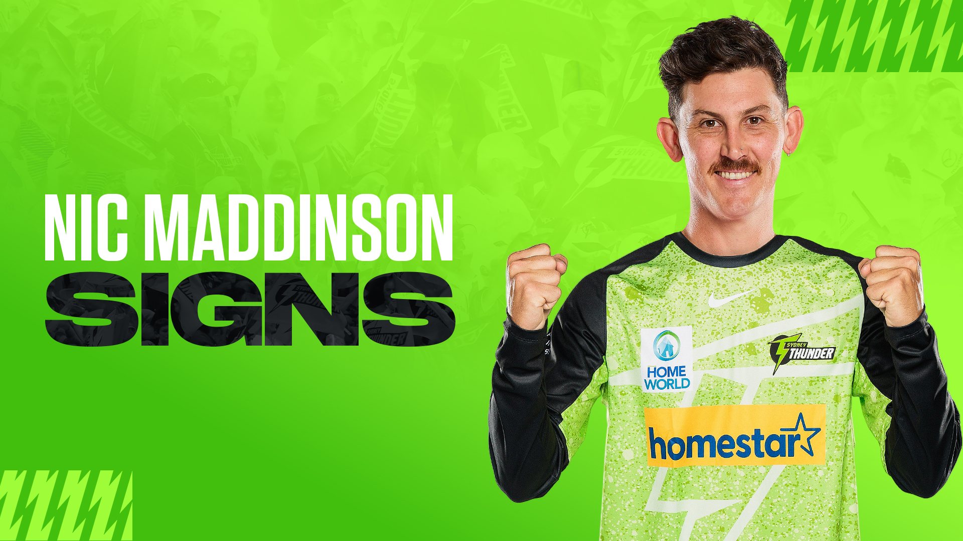 Thunder land Maddinson | Sydney Thunder