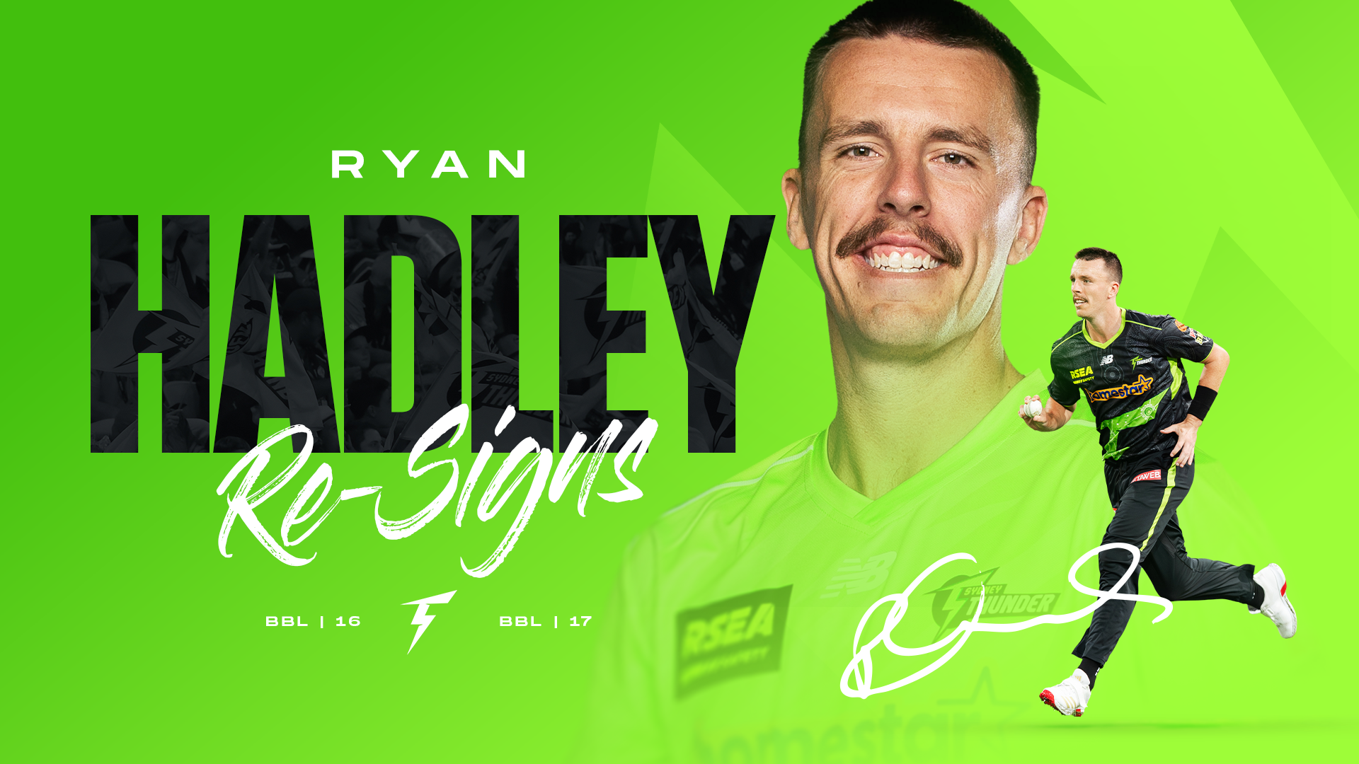 Ryan Hadley locked in for two more seasons | Sydney Thunder